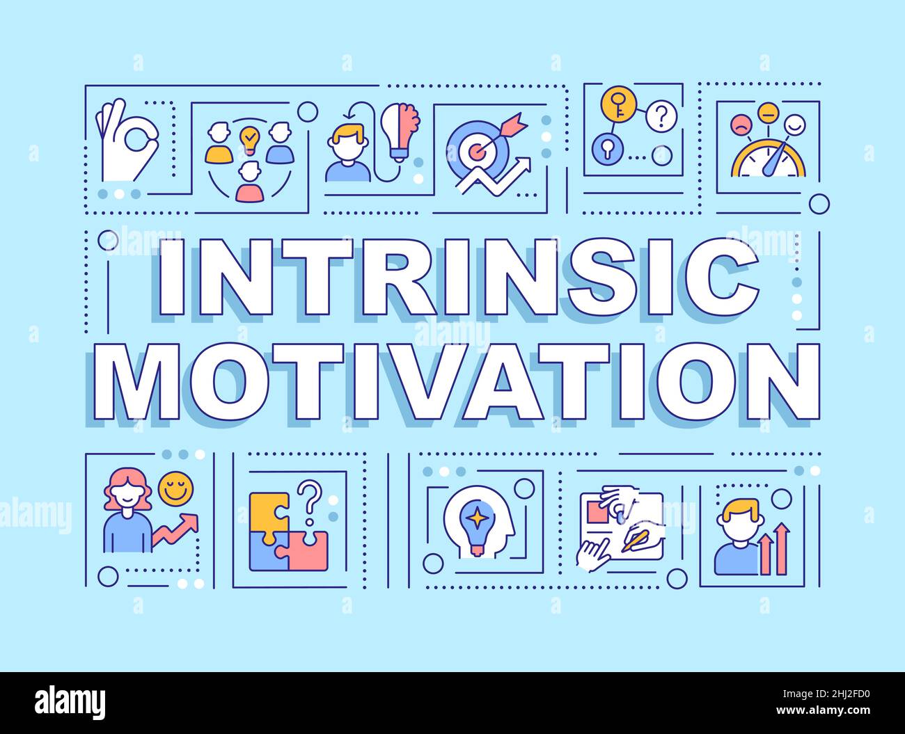 Intrinsic motivation background Stock Vector Images - Alamy