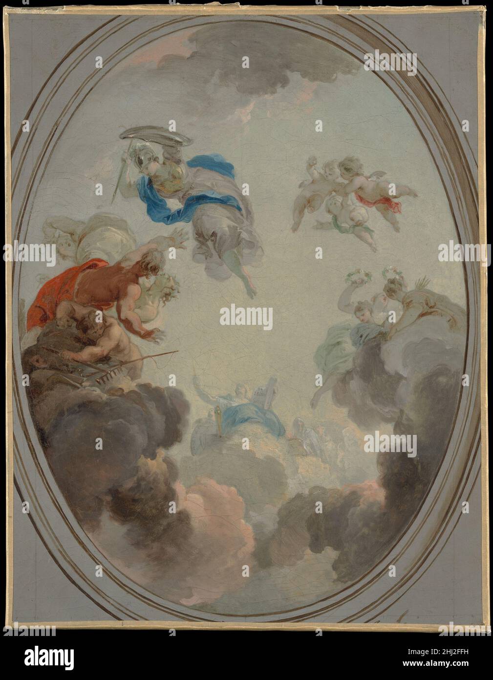 Allegory of Government: Wisdom Defeating Discord Jacob de Wit Dutch ...