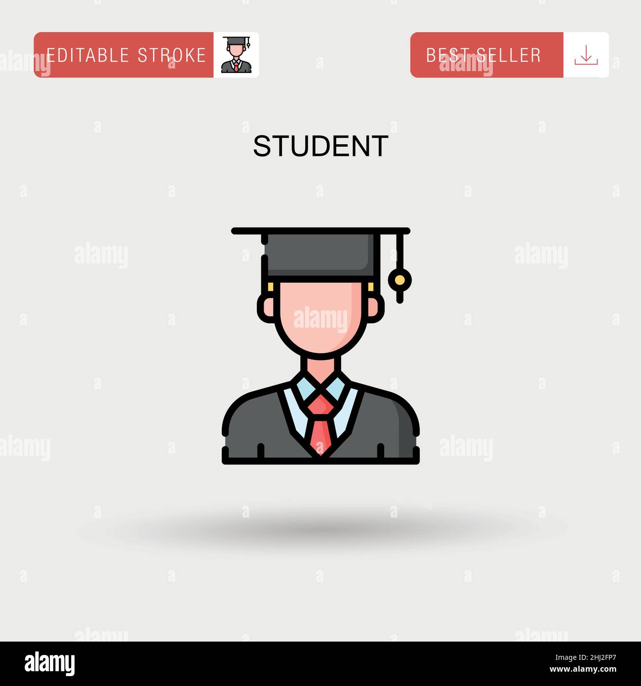 Student Simple vector icon Stock Vector Image & Art - Alamy