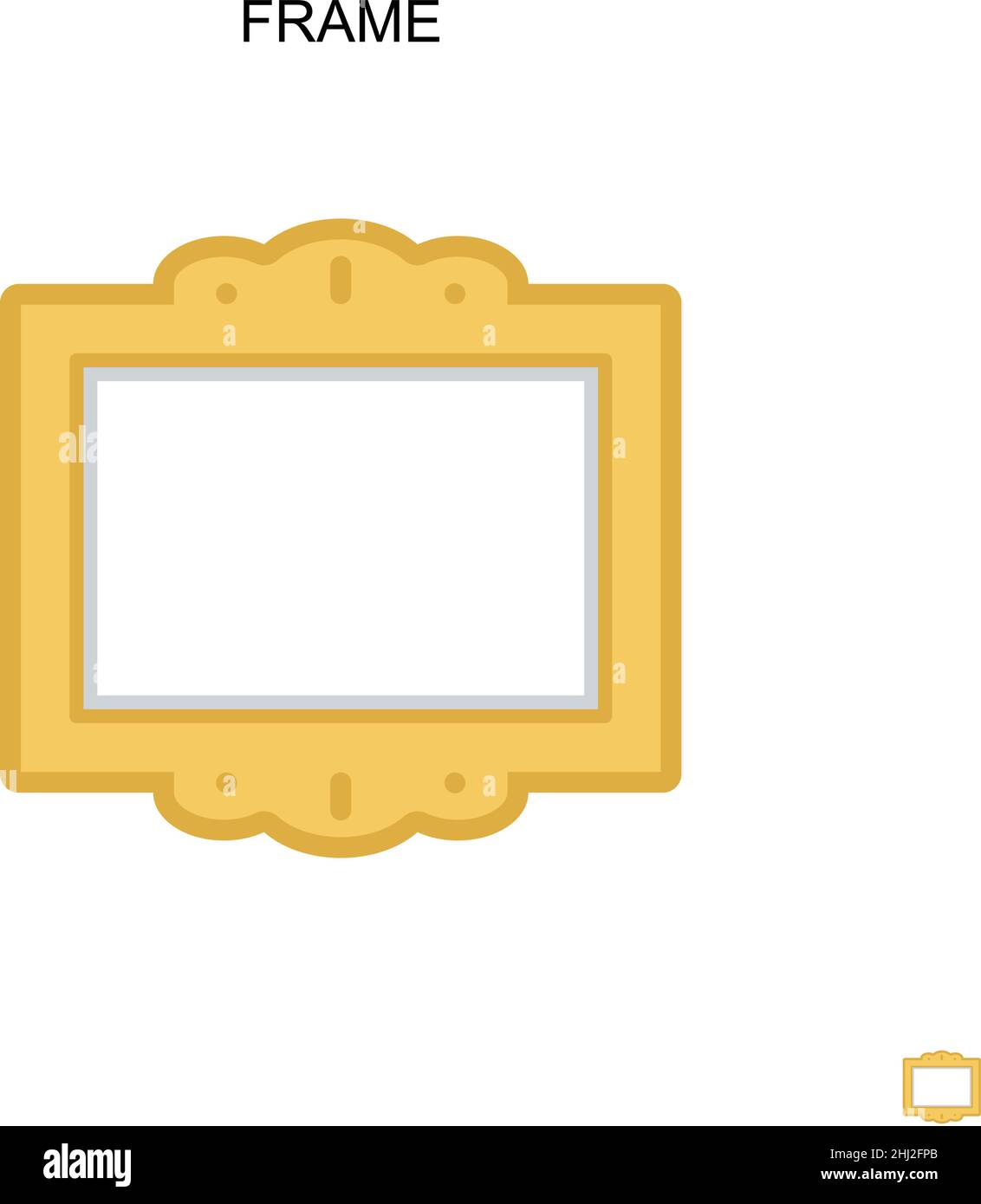 Frame Simple vector icon. Illustration symbol design template for web ...