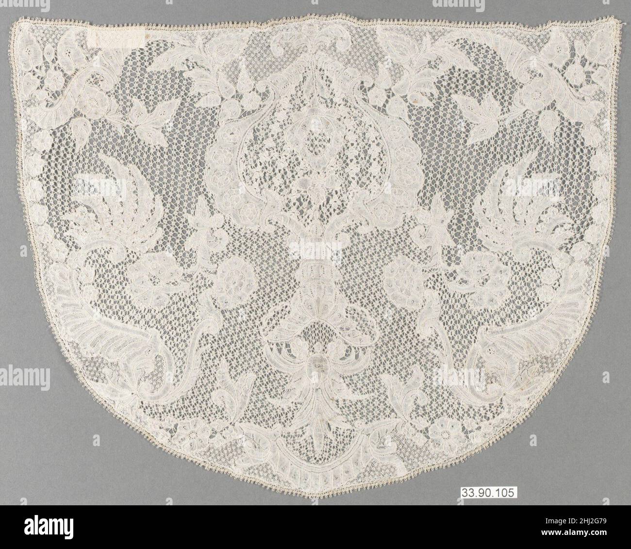 Cap crown mid-18th century Flemish, Brussels. Cap crown 222794 Stock ...