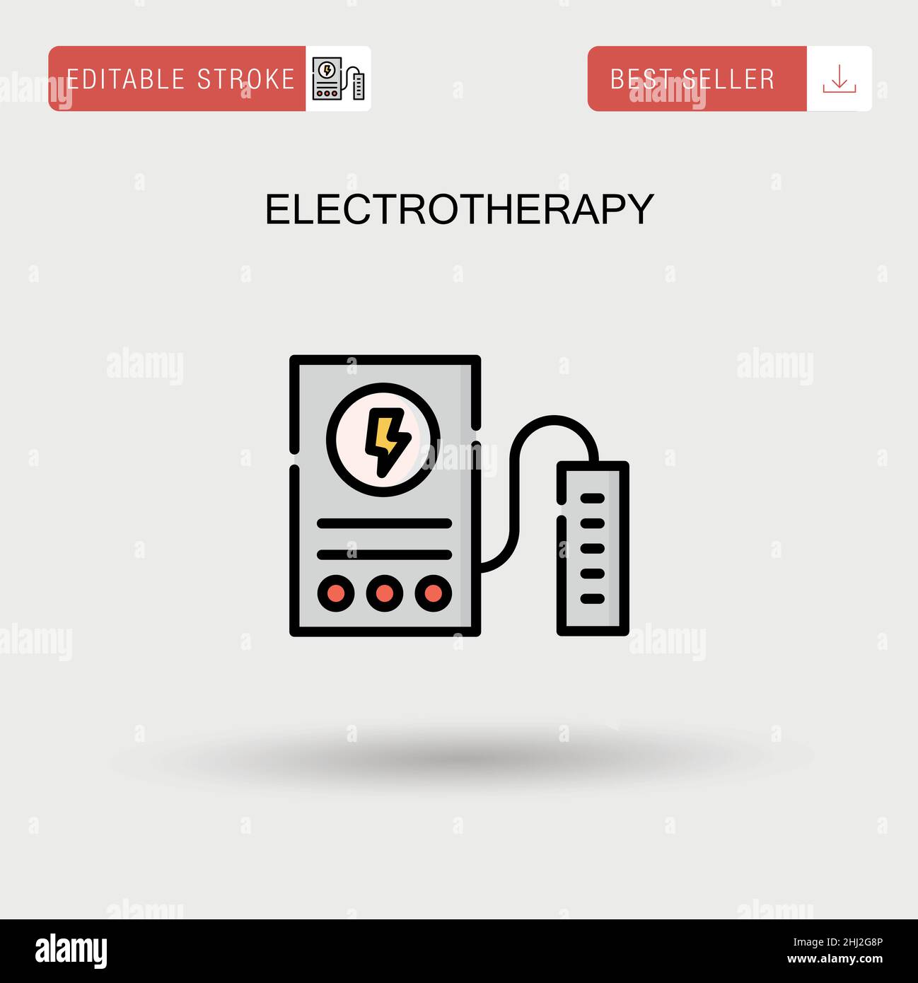 Electrotherapy Simple vector icon Stock Vector Image & Art - Alamy