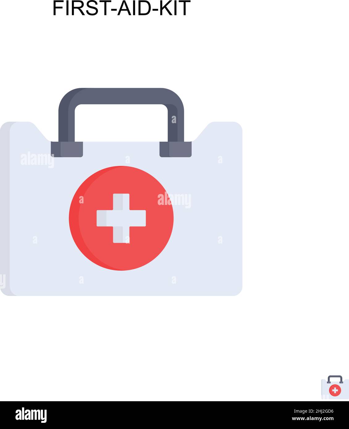First-aid-kit Simple vector icon. Illustration symbol design template ...