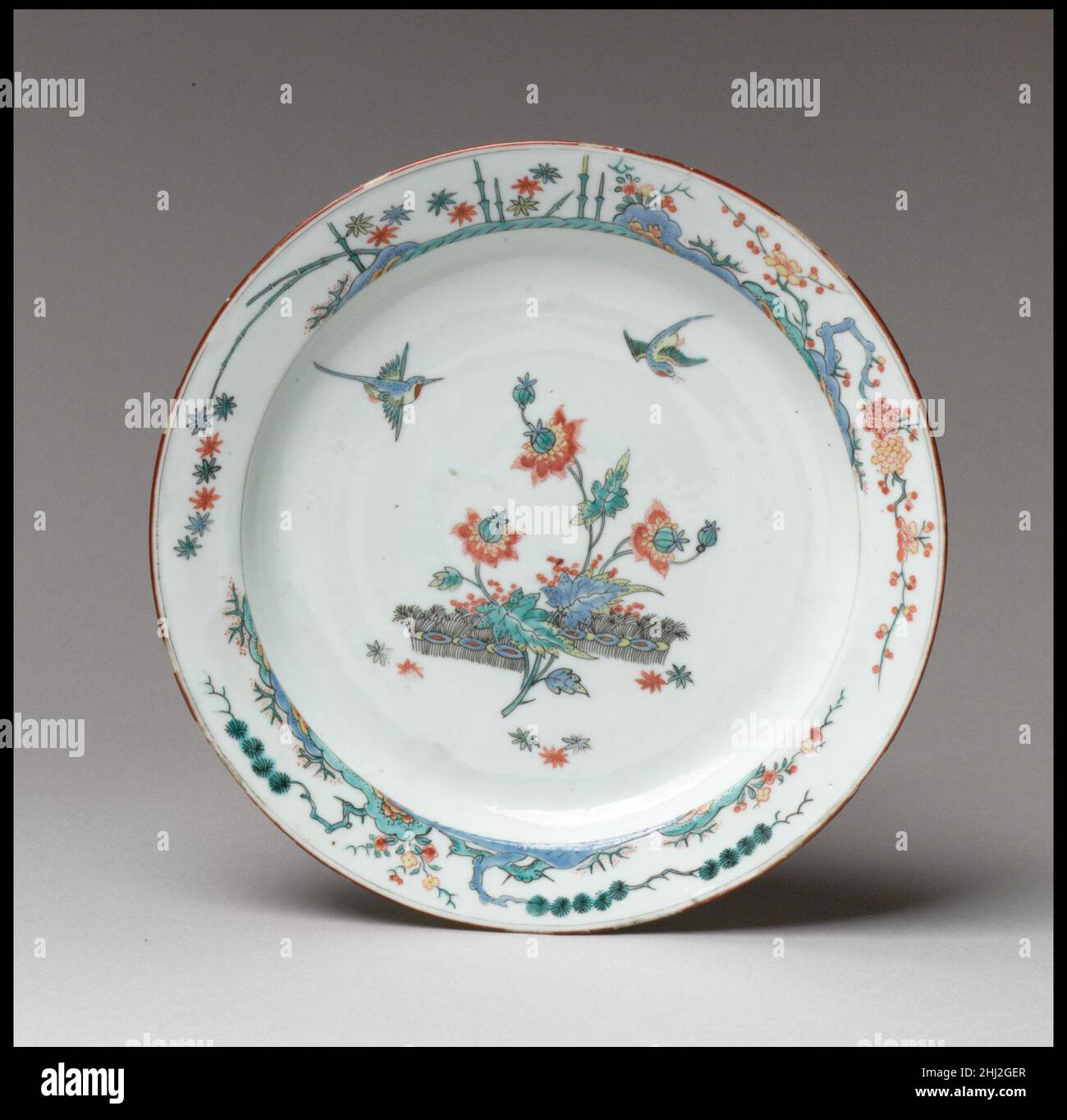 Plate ca. 1730–40 Chinese with Dutch decoration, for European market ...