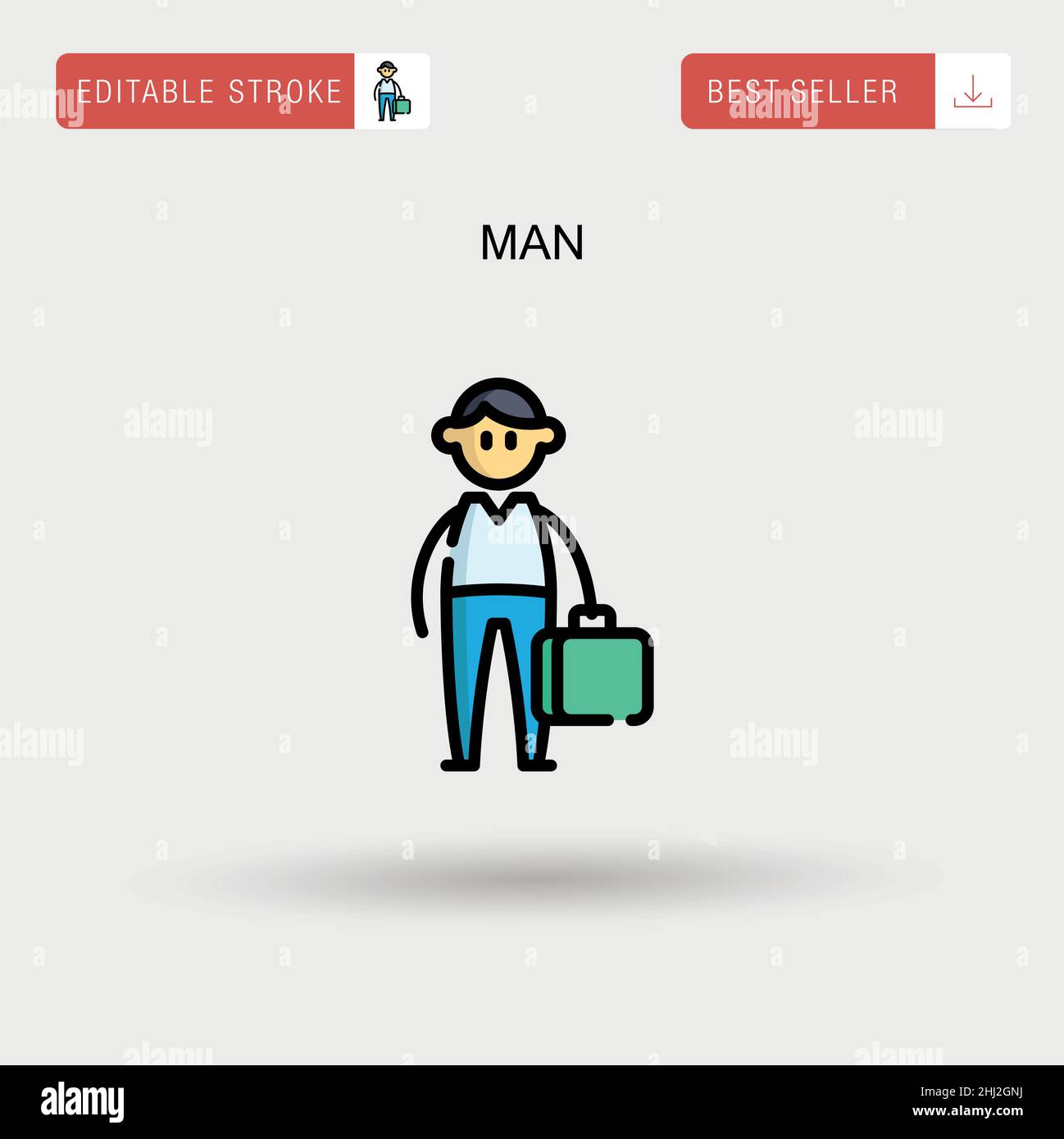 Handsome portrait Stock Vector Images - Alamy