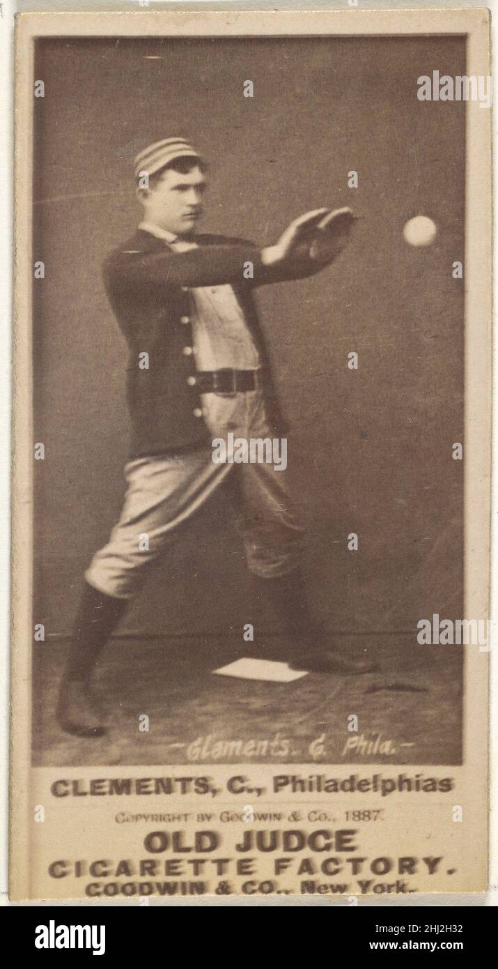 John J. "Jack" Clements, Catcher, Philadelphia, from the Old Judge ...