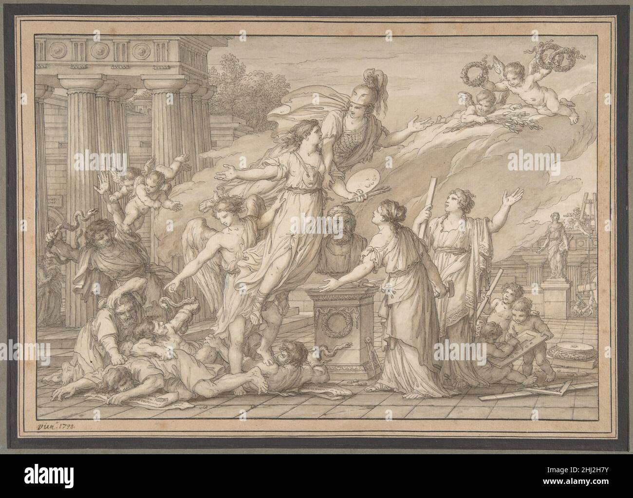 Allegory of the Arts 1796 Joseph Marie Vien French. Allegory of the ...