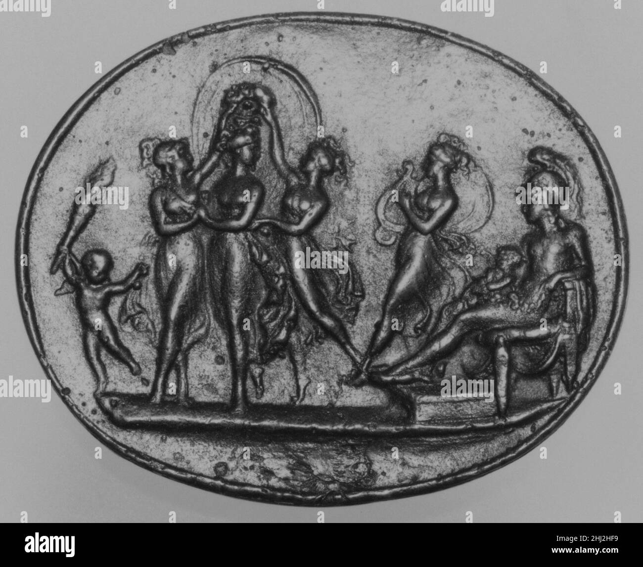 The Graces and Venus Dancing before Mars 19th century After a ...