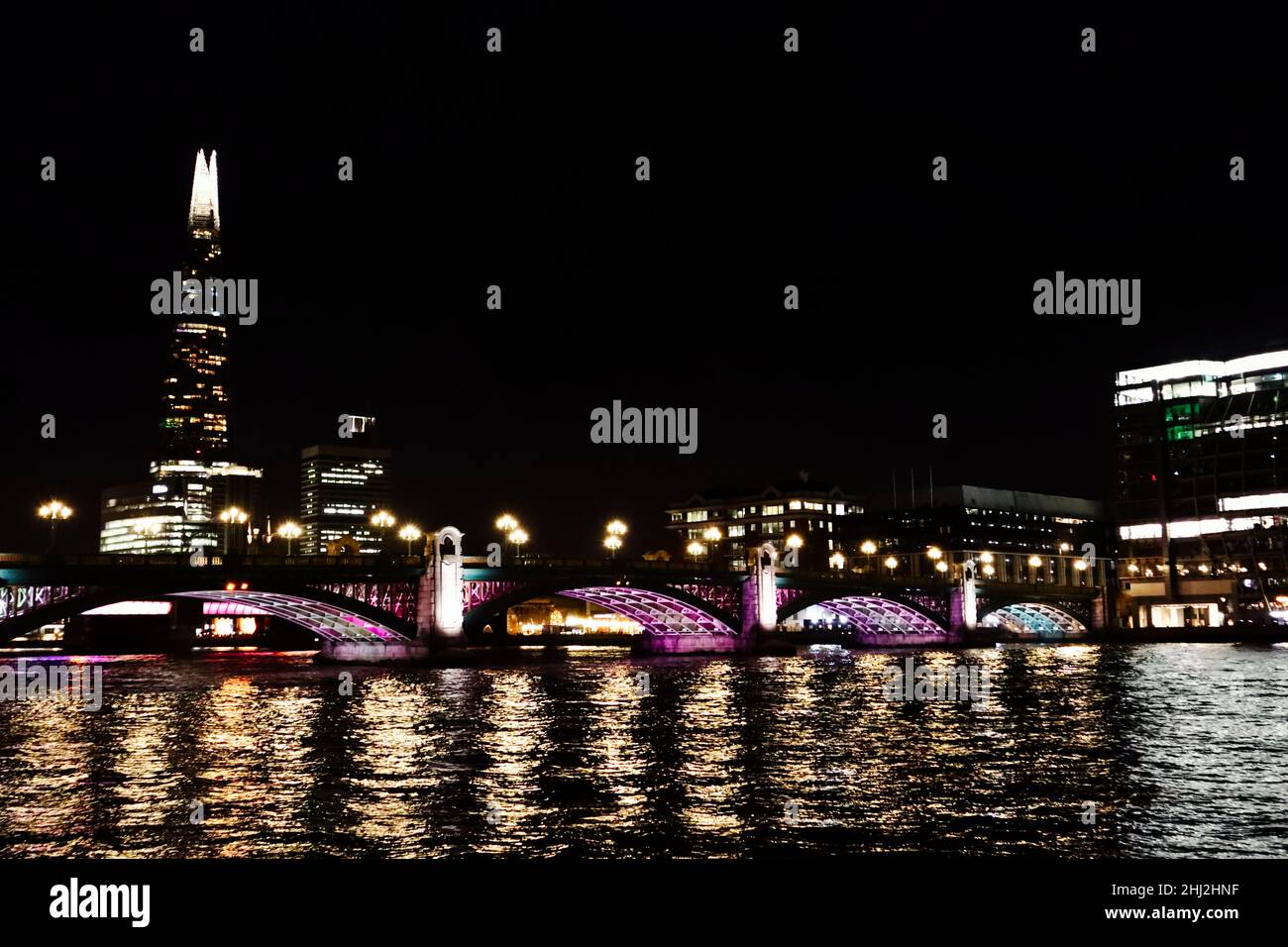 Reflections of London in the Thames with the Shard Stock Photo - Alamy