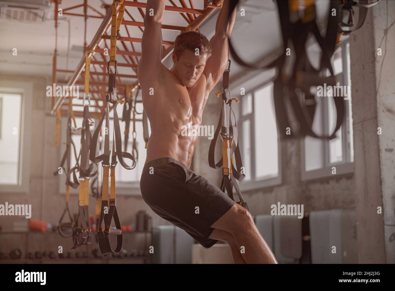 Strong tough man hi-res stock photography and images - Alamy