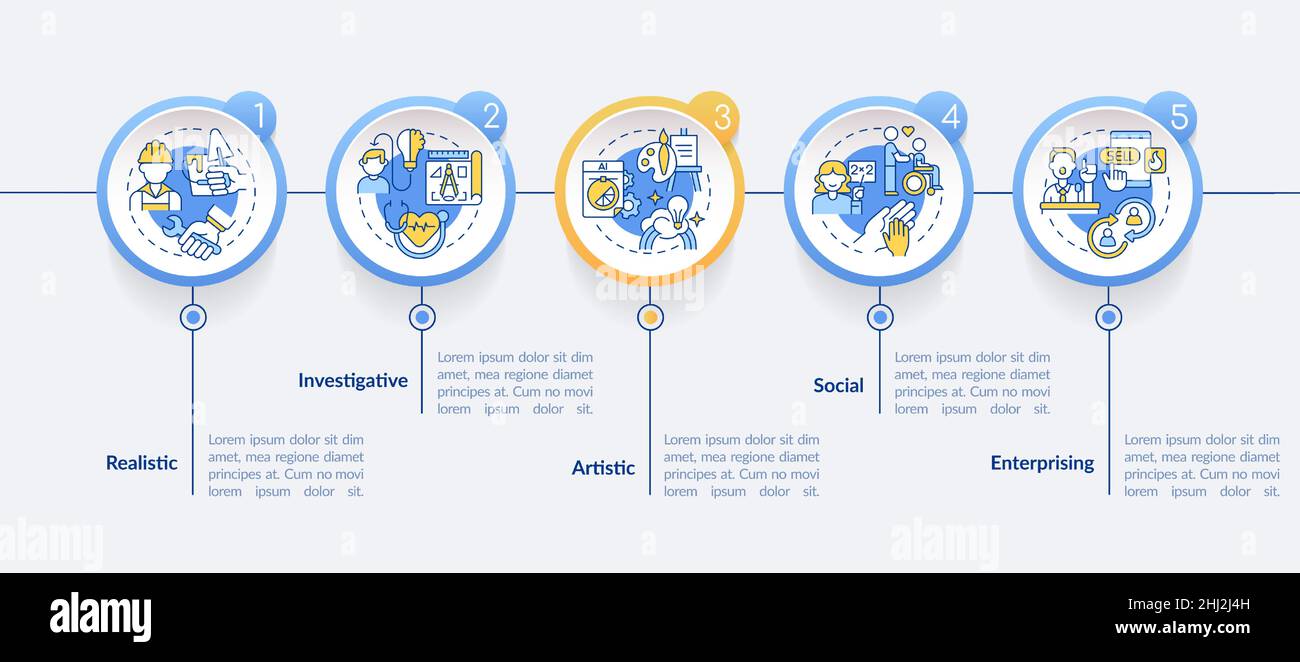 Work environment kinds circle infographic template Stock Vector Image ...
