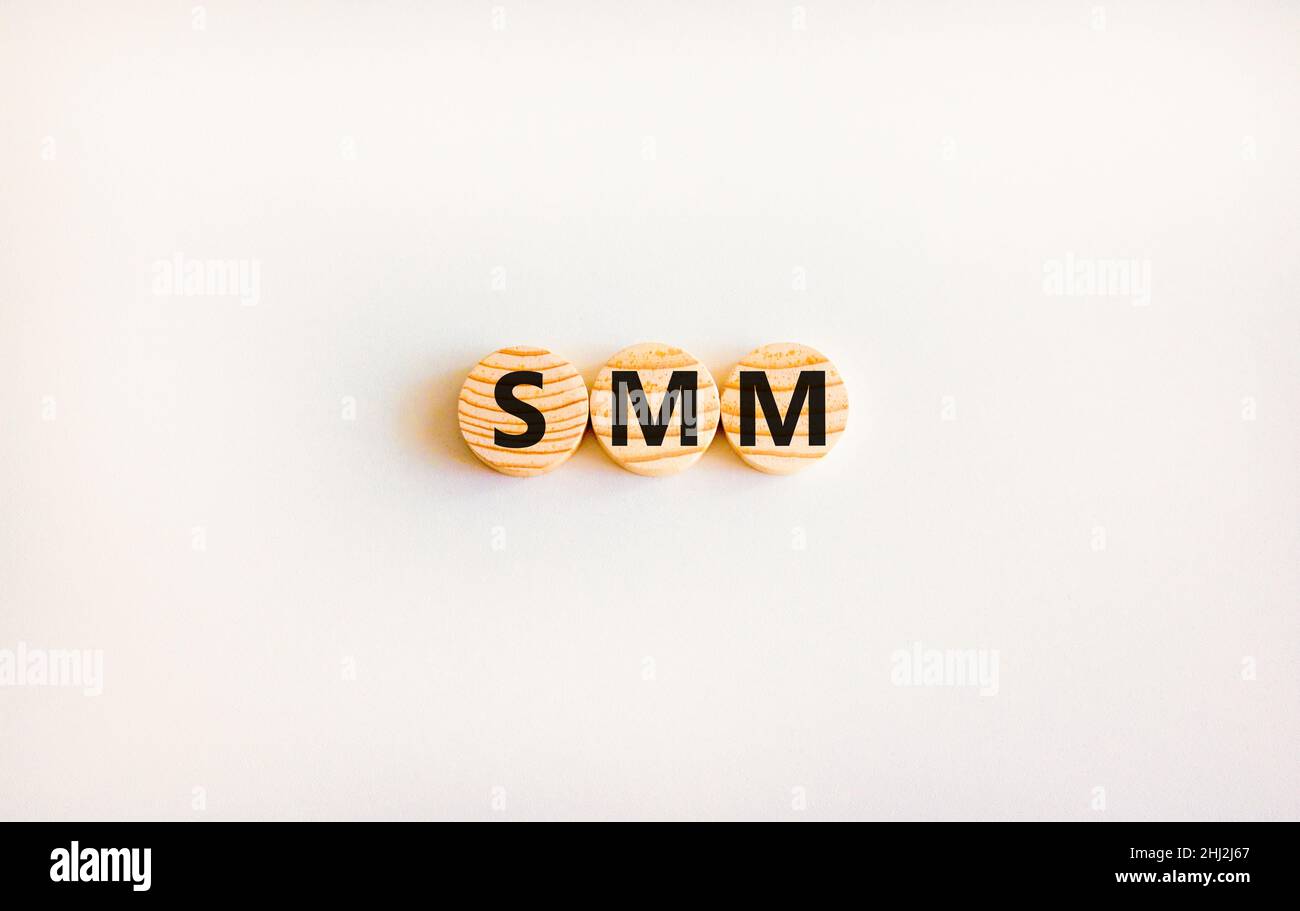 SMM, social media marketing symbol. Concept word SMM social media ...