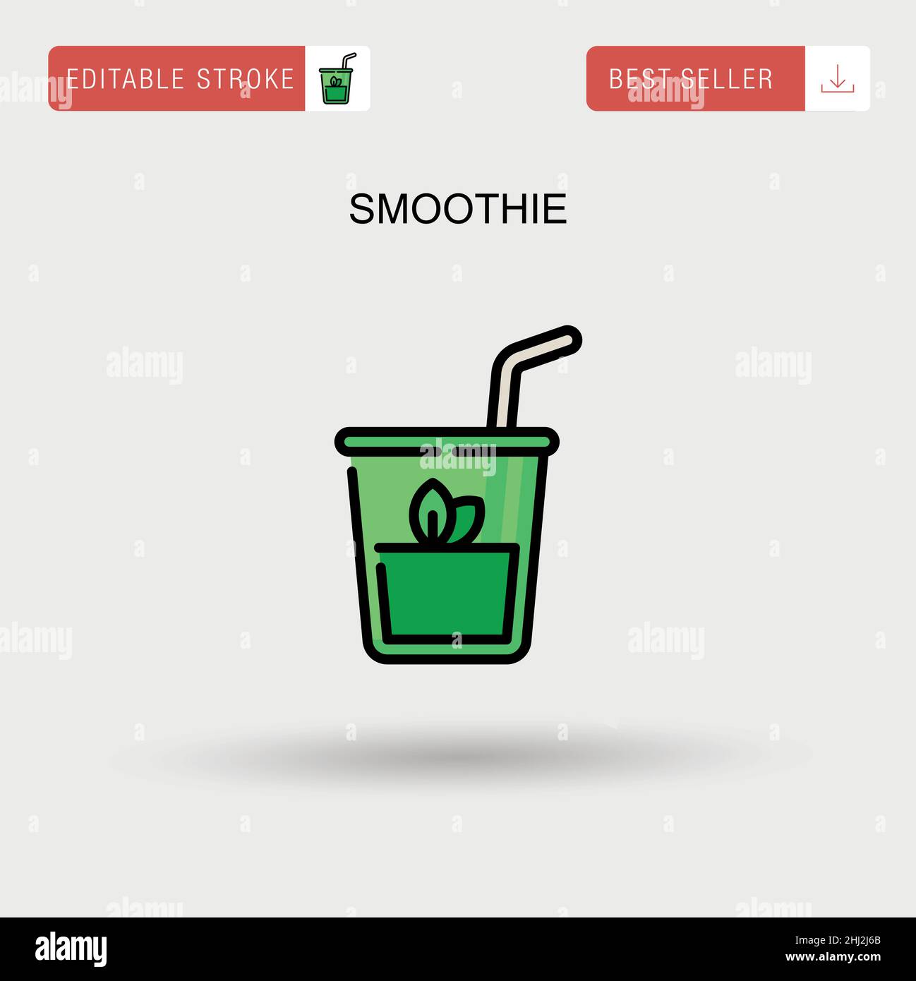 Smoothie Simple vector icon Stock Vector Image & Art - Alamy