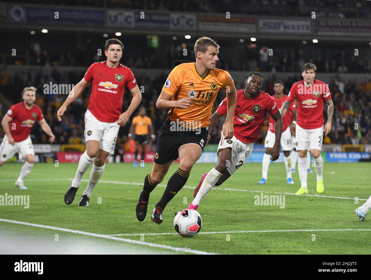 Wolves footballer Ryan Bennett Wolverhampton Wanderers v Manchester ...