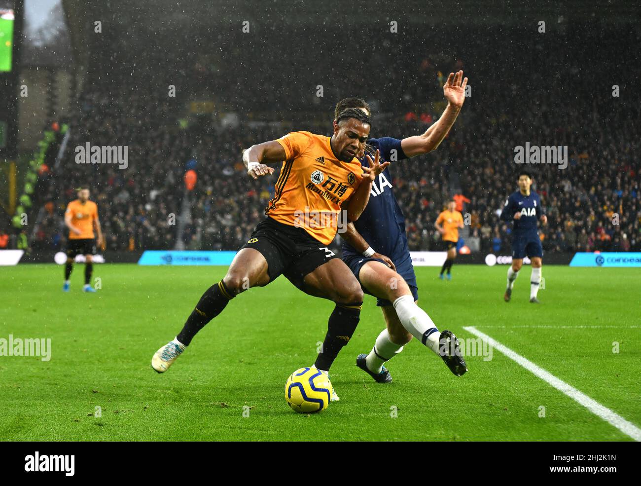 Wolves footballer Adama Traore Wolverhampton Wanderers v Tottenham ...