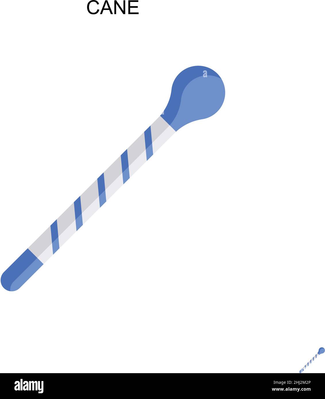 Cane Simple vector icon. Illustration symbol design template for web ...