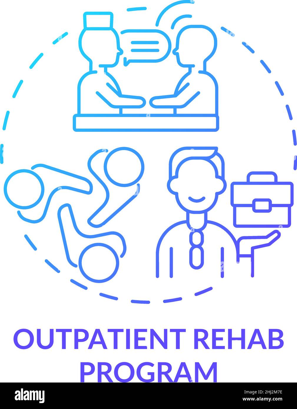 Group rehab Stock Vector Images - Alamy
