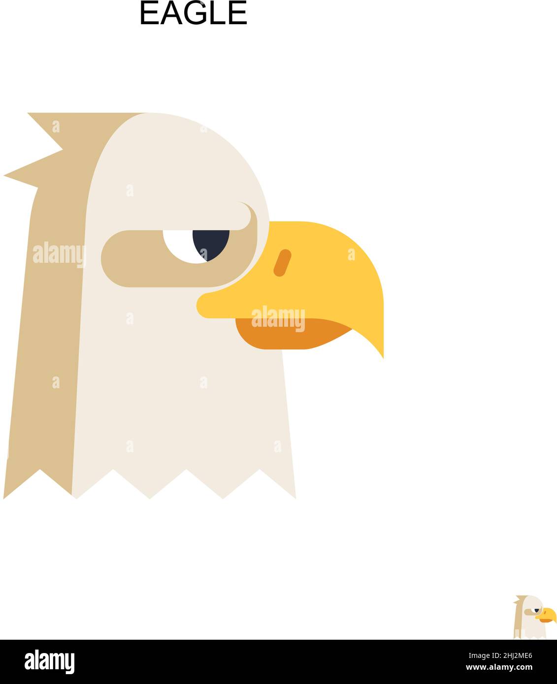 Eagle Simple vector icon. Illustration symbol design template for web ...