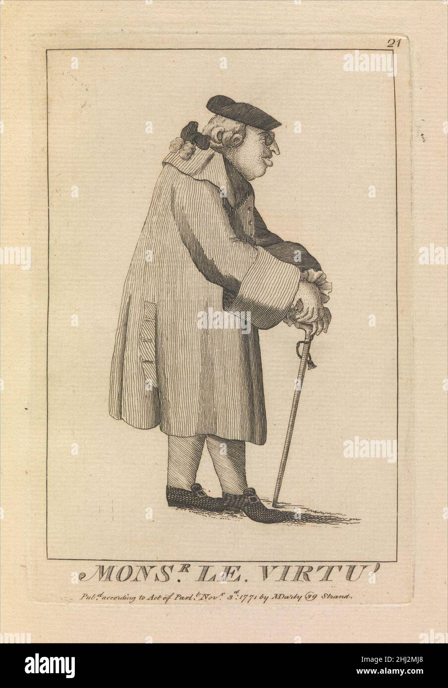 Monsieur Le Virtu November 3, 1771 Matthew Darly British This image ...