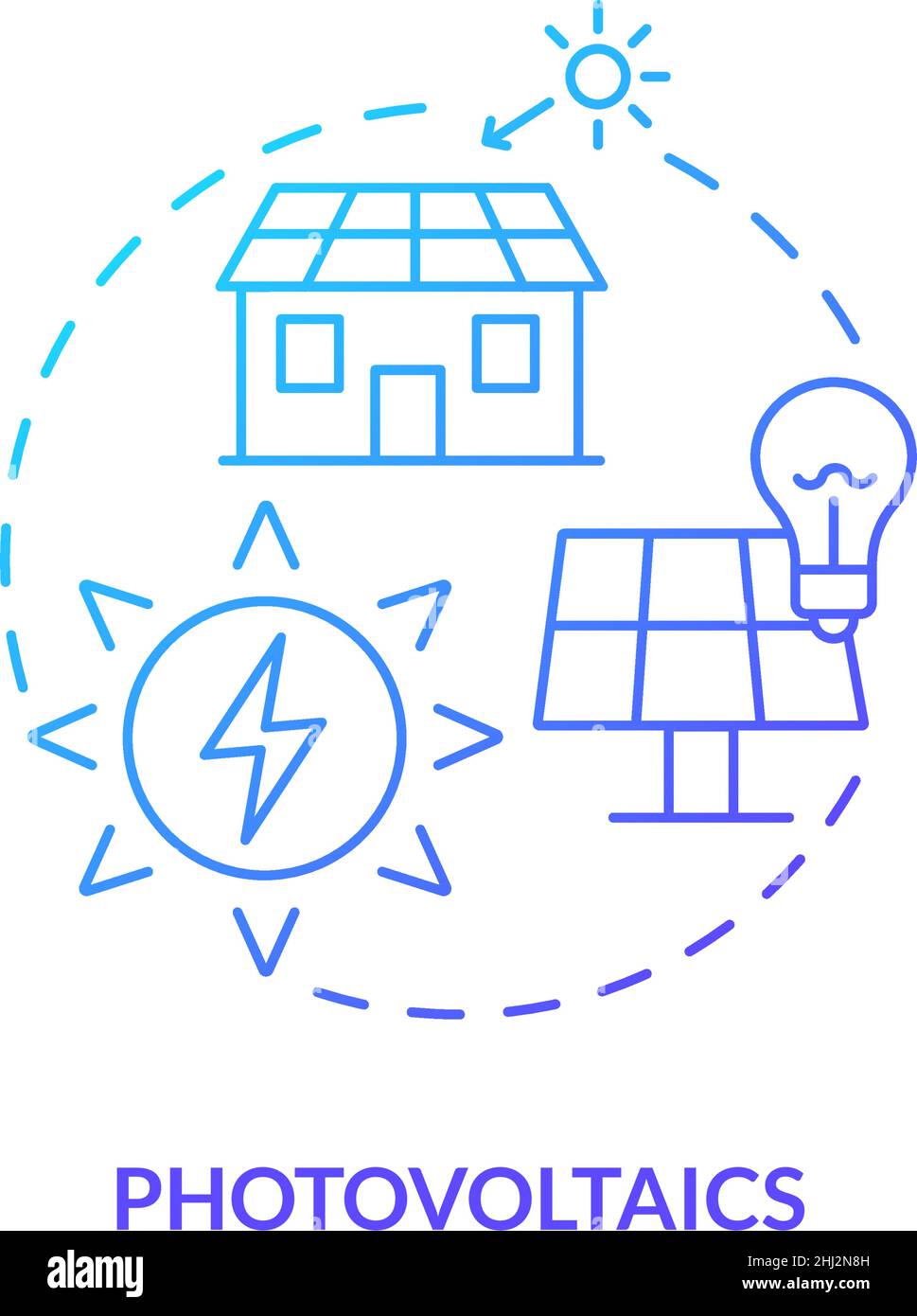 Solar photovoltaics Stock Vector Images - Alamy