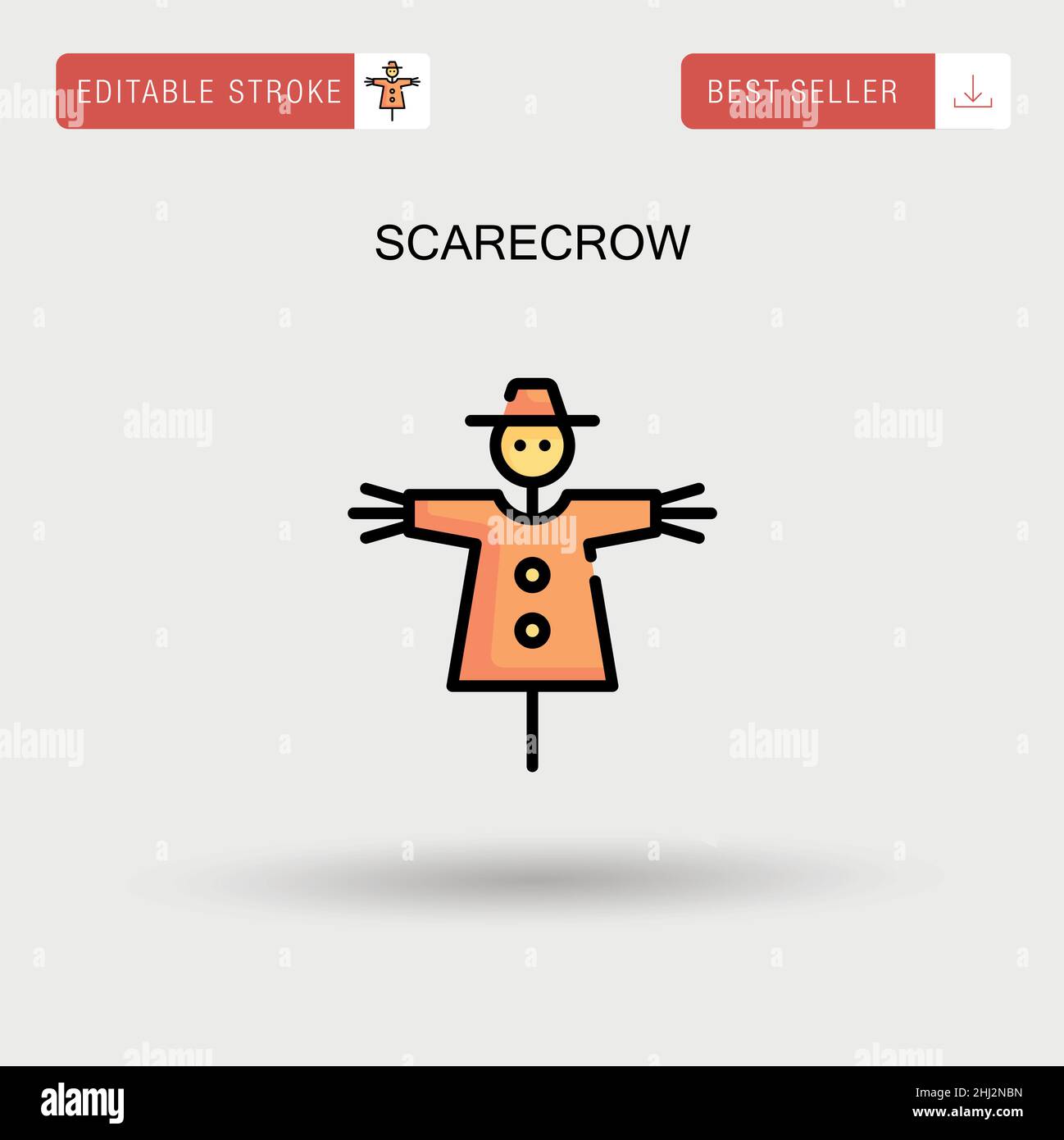 Cute scarecrow cartoon hi-res stock photography and images - Alamy