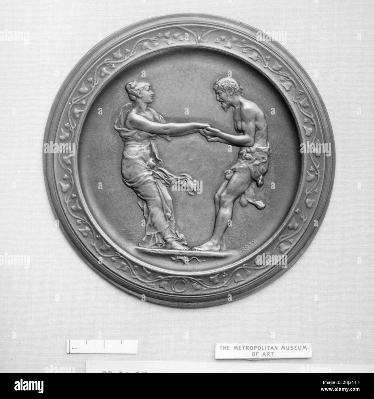 Nymph and Faun Dancing 1880 Medalist: Louis-Oscar Roty French. Nymph ...