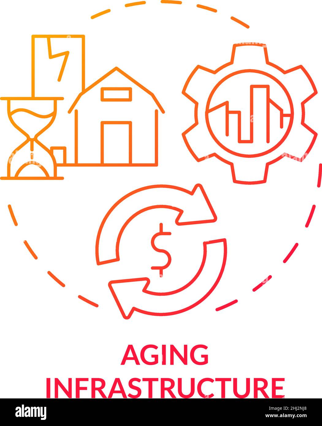 Aging infrastructure red gradient concept icon Stock Vector Image & Art ... Aging infrastructure red gradient concept icon Stock Vector Image & Art ...
