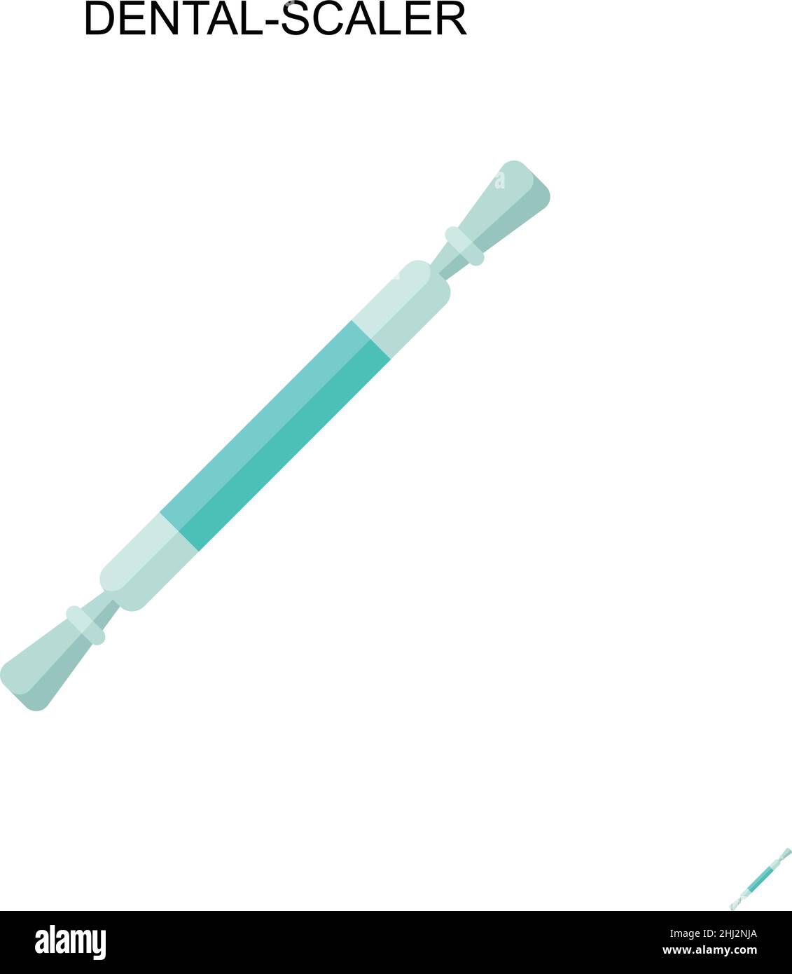 Dental-scaler Simple vector icon. Illustration symbol design template ...