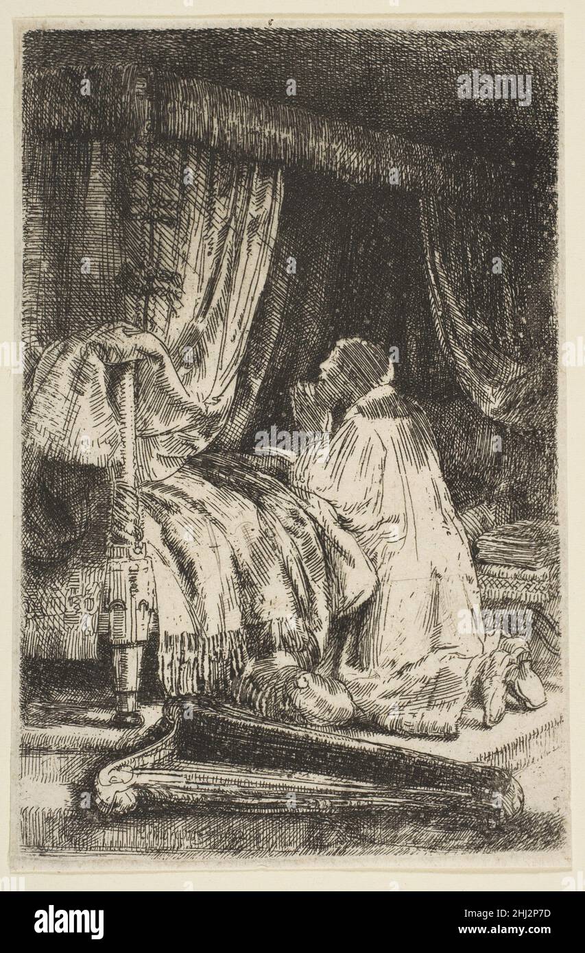David in Prayer 1652 Rembrandt (Rembrandt van Rijn) Dutch. David in ...