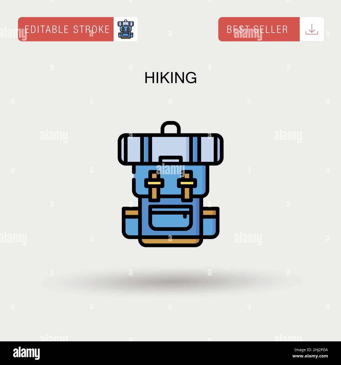 Young people climbing hill Stock Vector Images - Alamy