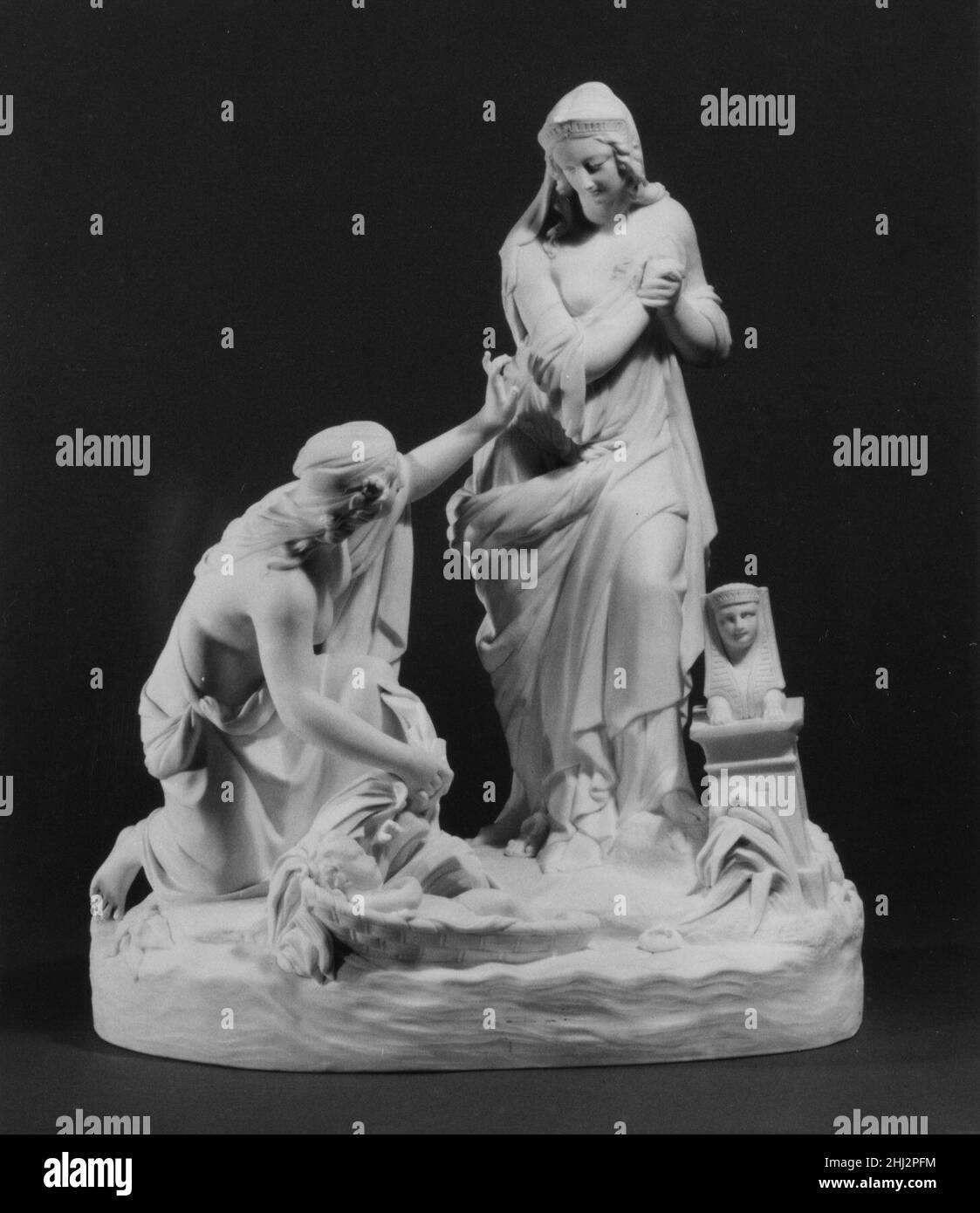 Figure of the Finding of Moses ca. 1859–64 Modeling attributed to ...
