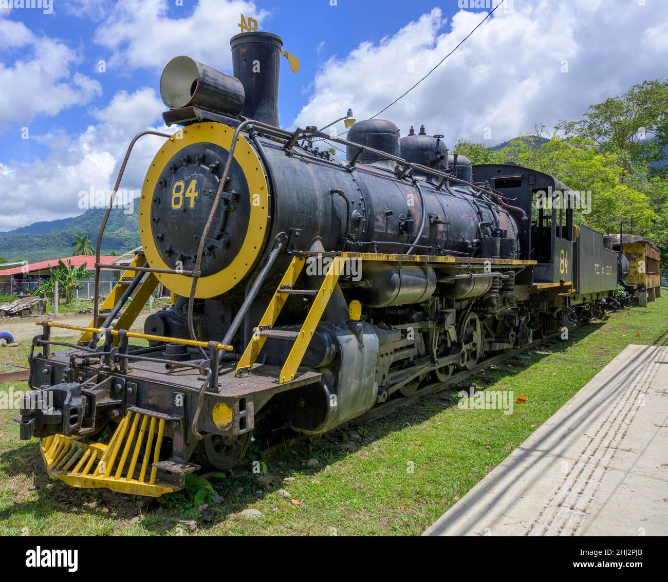 Old steam locomotive, Palmar Sur, Osa, Puntarenas Province, Costa Rica ...