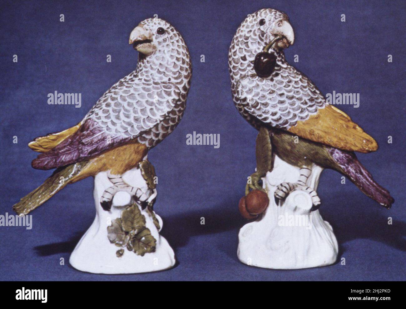 Parrot (one of a pair) ca. 1740 Meissen Manufactory German Porcelain ...