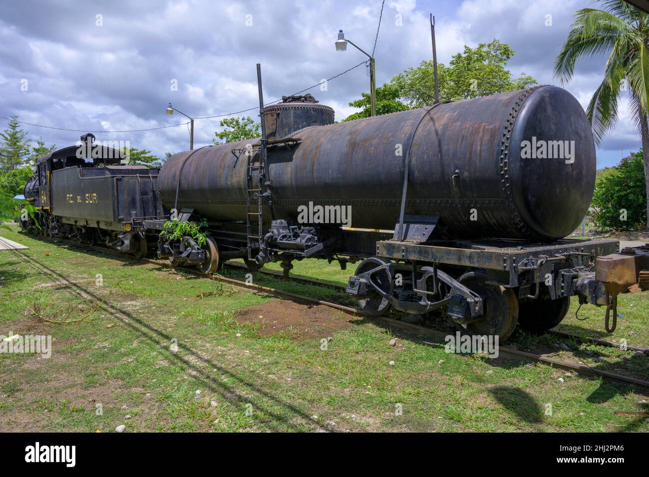 Old steam locomotive, Palmar Sur, Osa, Puntarenas Province, Costa Rica ...