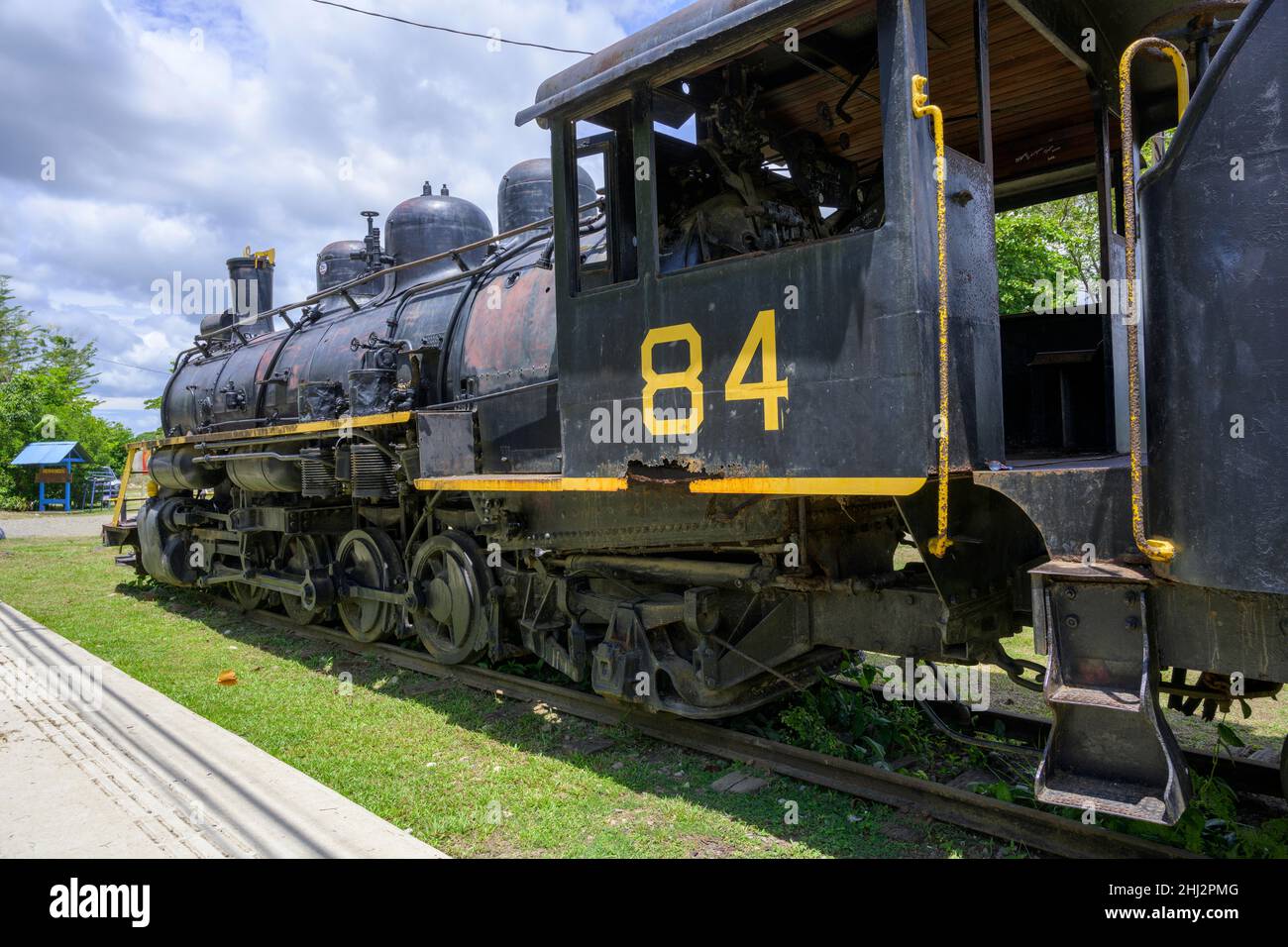 Old steam locomotive, Palmar Sur, Osa, Puntarenas Province, Costa Rica ...