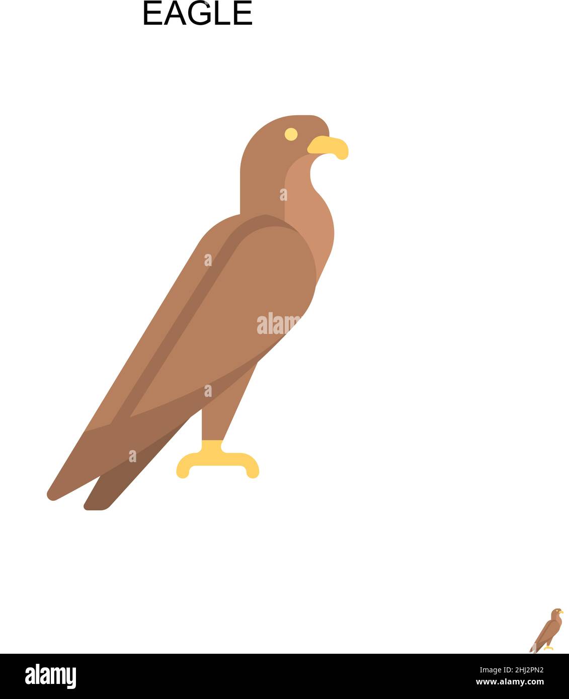 Eagle Simple vector icon. Illustration symbol design template for web ...