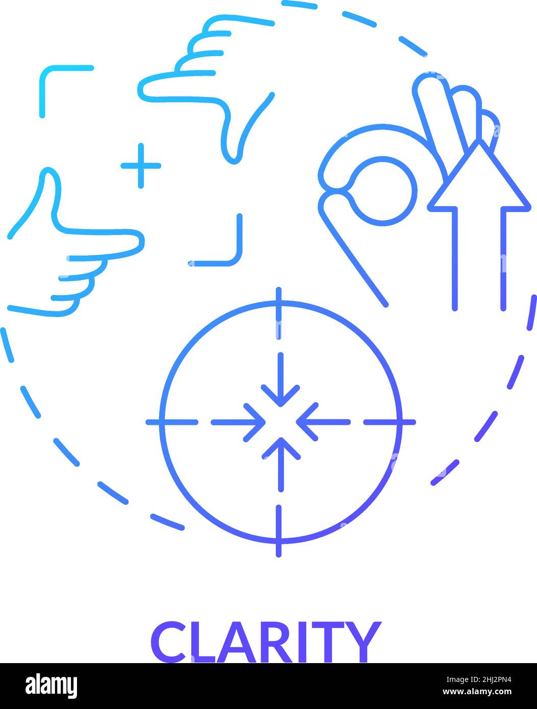 Clarity blue gradient concept icon Stock Vector Image & Art - Alamy