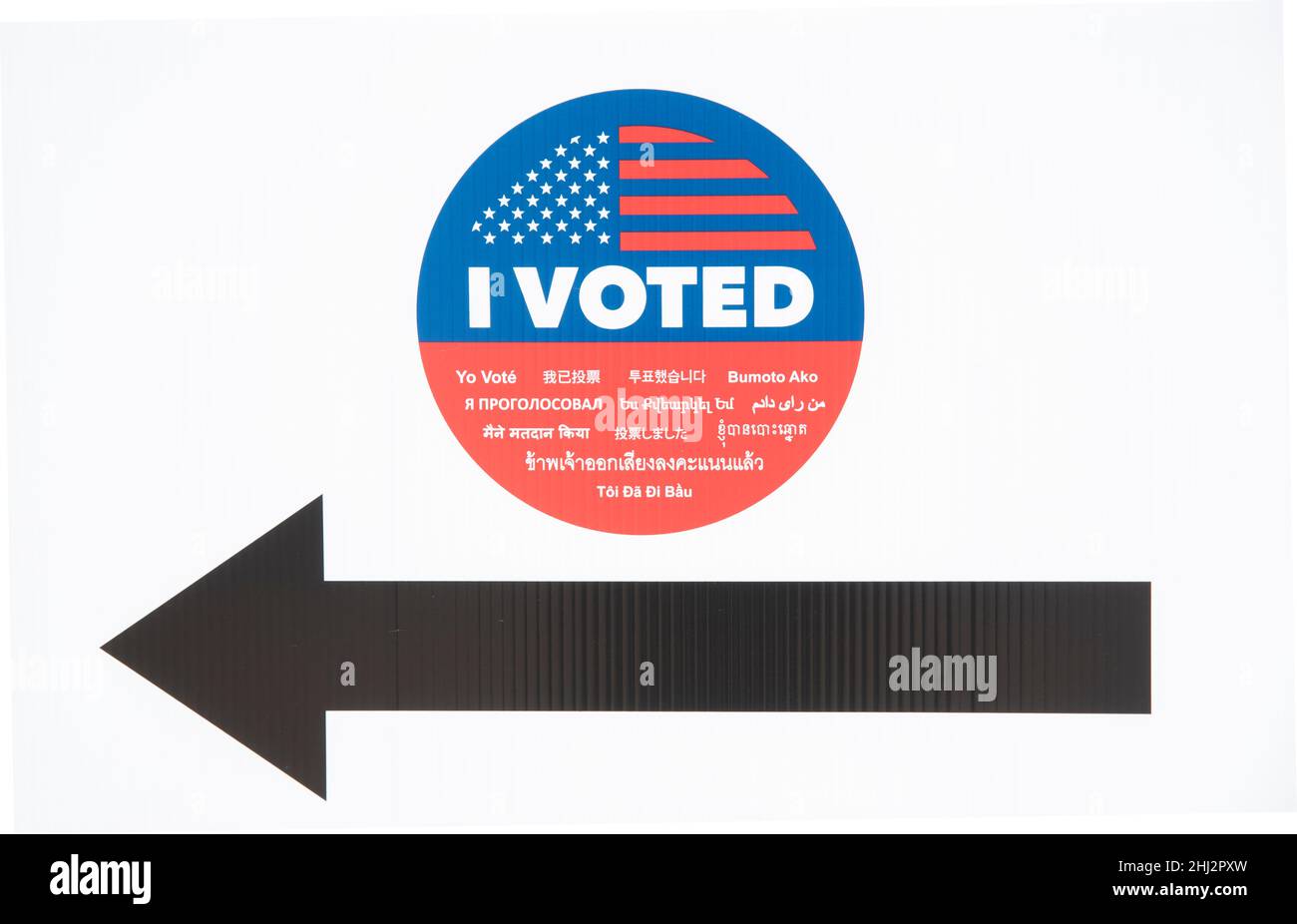 I voted sign Stock Photo - Alamy