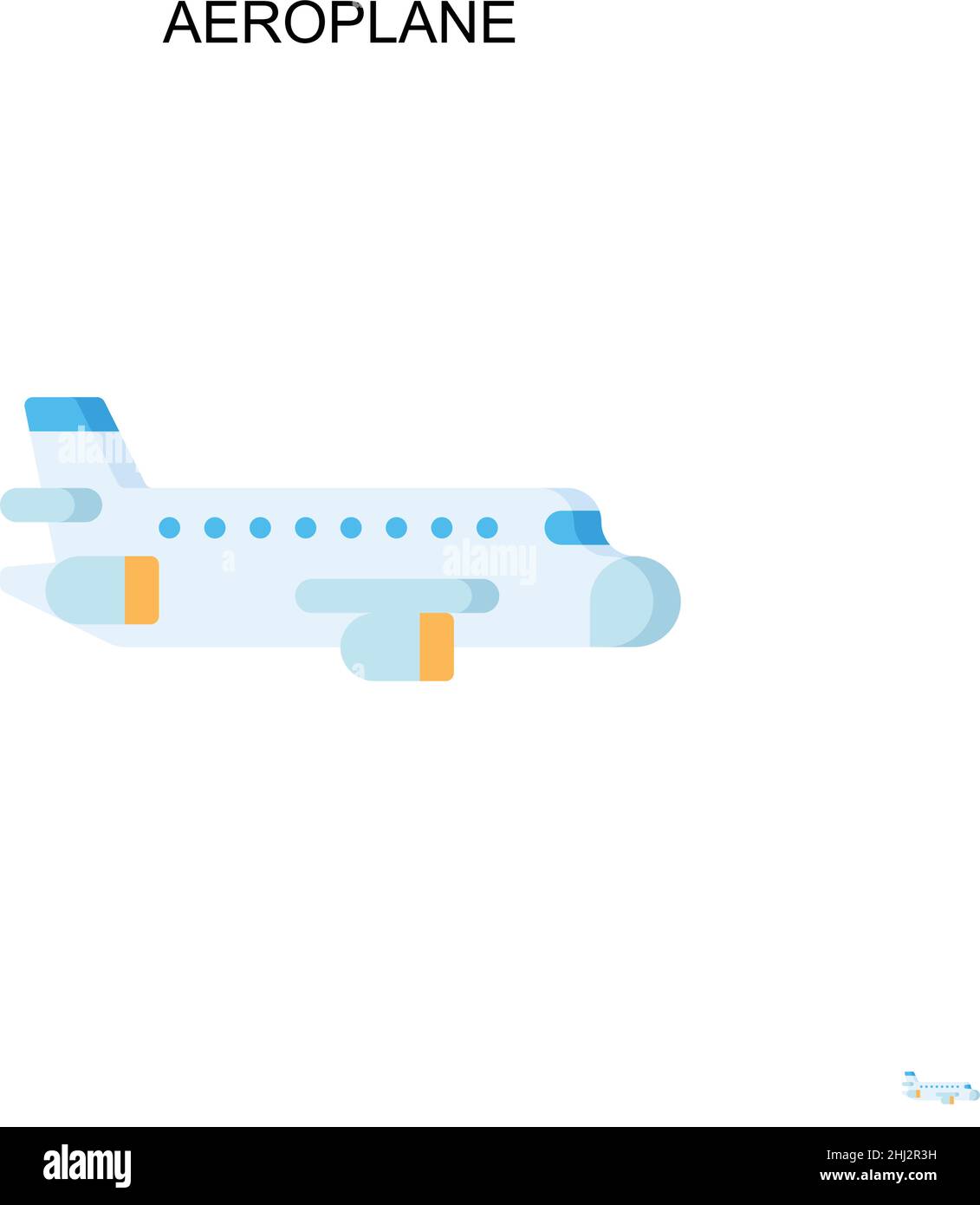 Aerial view plane landing Stock Vector Images - Alamy