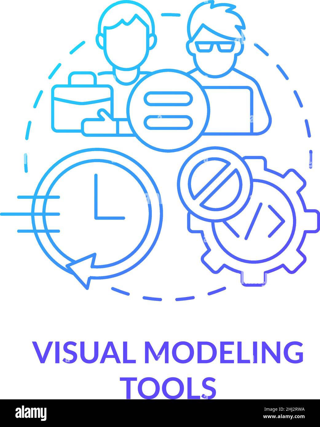 Visual modeling tools blue gradient concept icon Stock Vector Image ... Visual modeling tools blue gradient concept icon Stock Vector Image ...