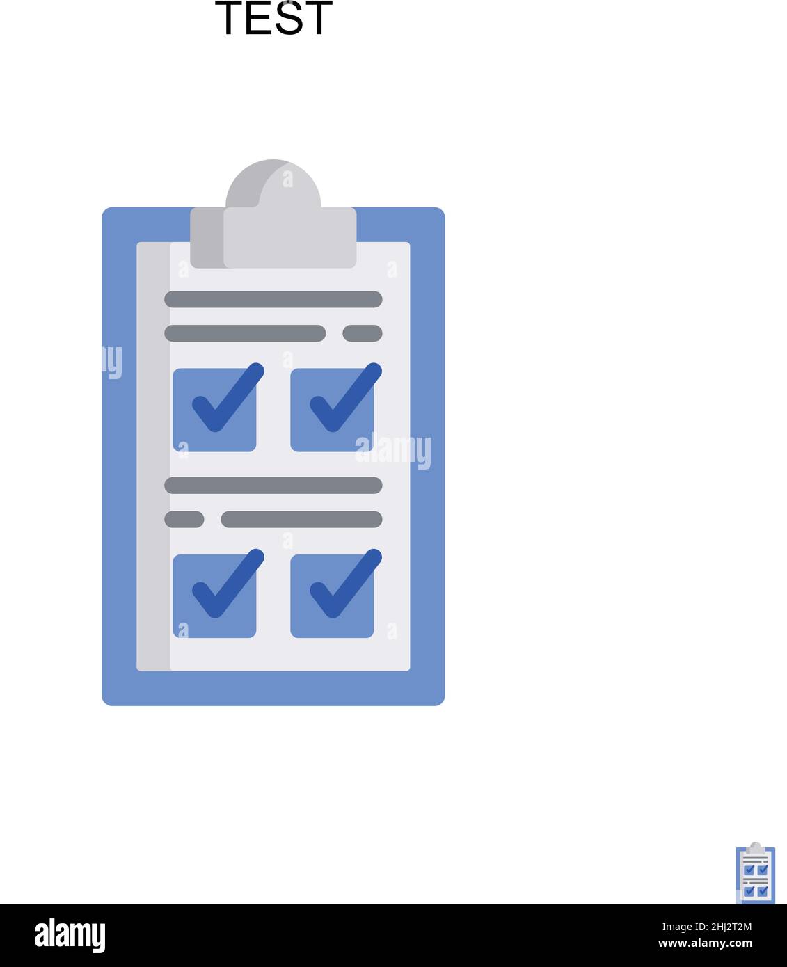 Test Simple vector icon. Illustration symbol design template for web ...