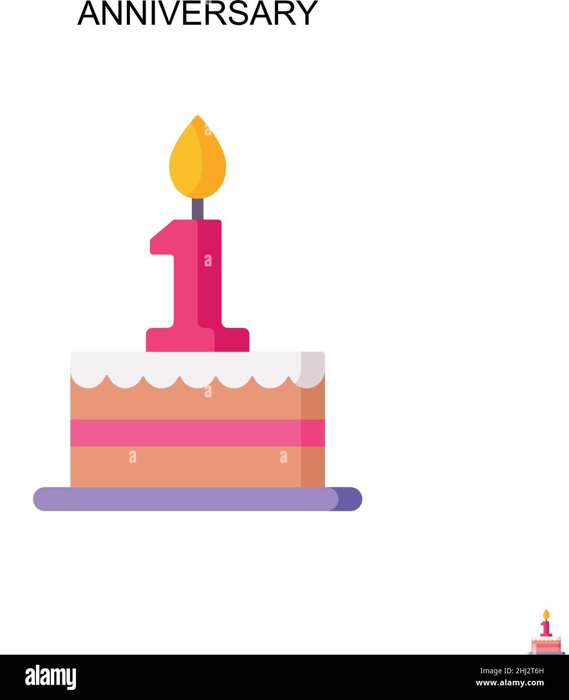 Anniversary number design hi-res stock photography and images - Alamy