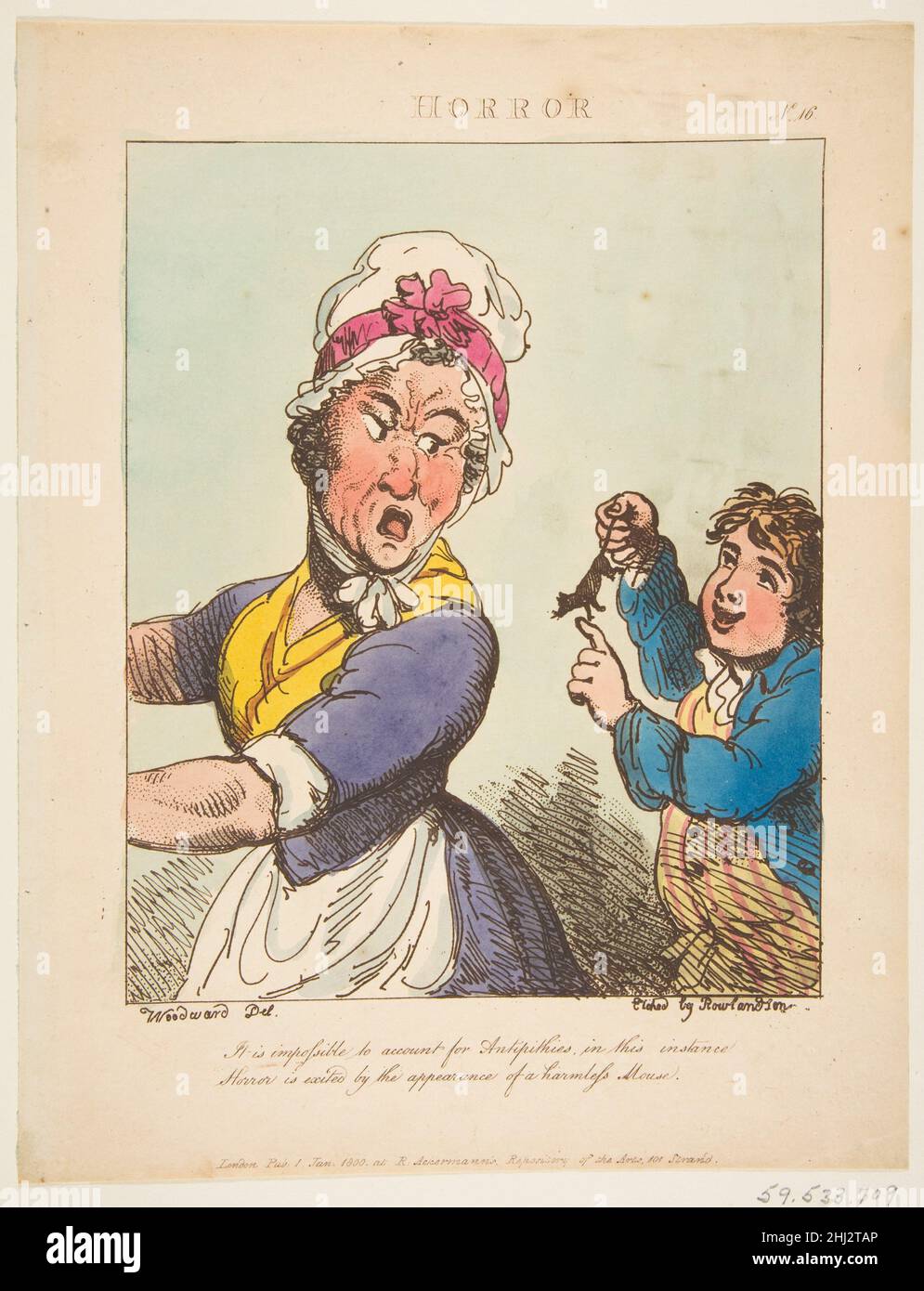 Horror January 21, 1800 Thomas Rowlandson British. Horror 376335 Stock ...