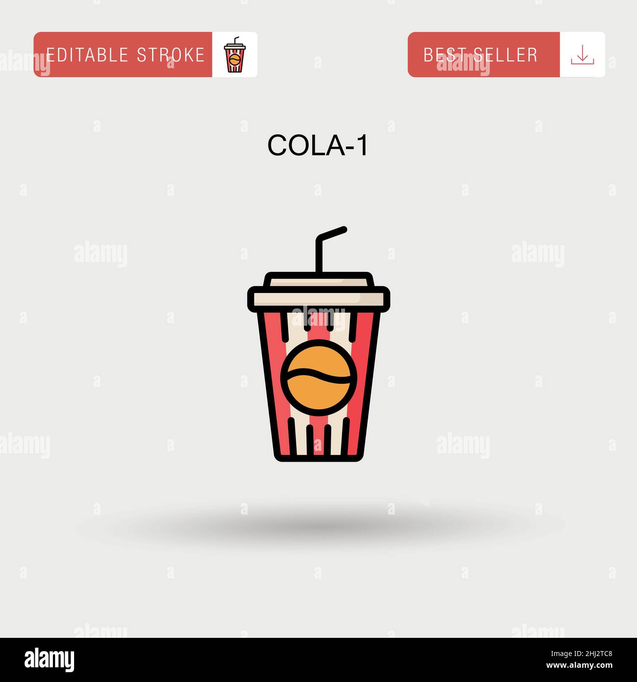 Cola-1 Simple vector icon Stock Vector Image & Art - Alamy