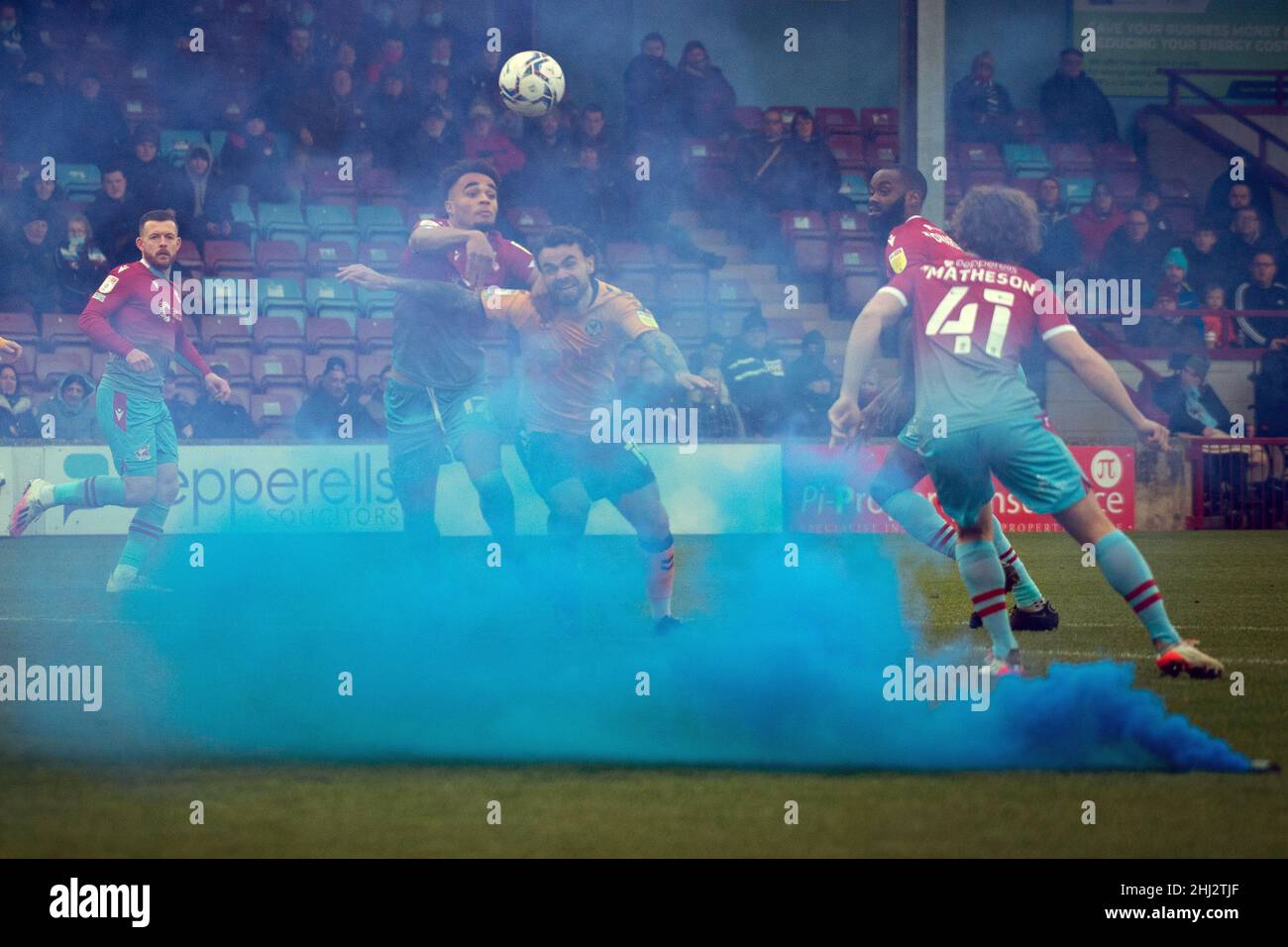 Football pitch flare hi-res stock photography and images - Alamy