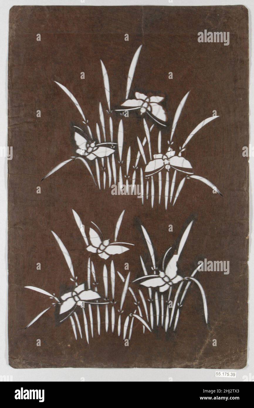 Stencil 19th century Japan. Stencil 70165 Stock Photo - Alamy