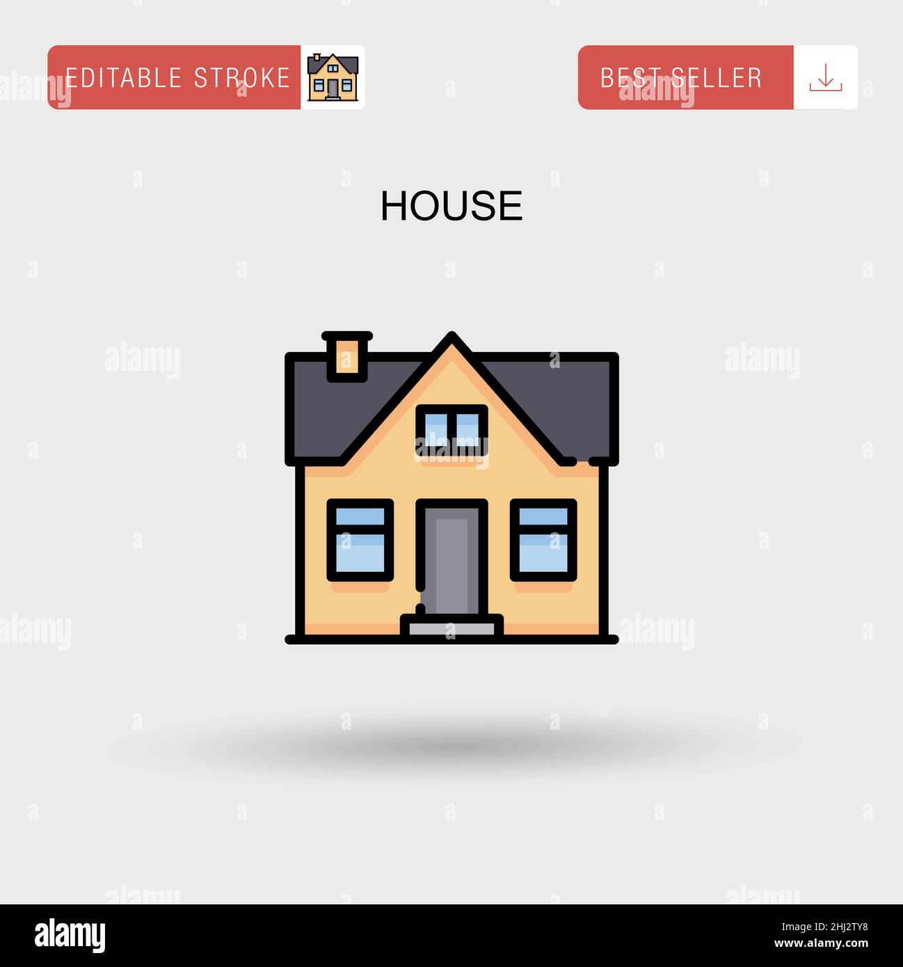 House Simple vector icon Stock Vector Image & Art - Alamy
