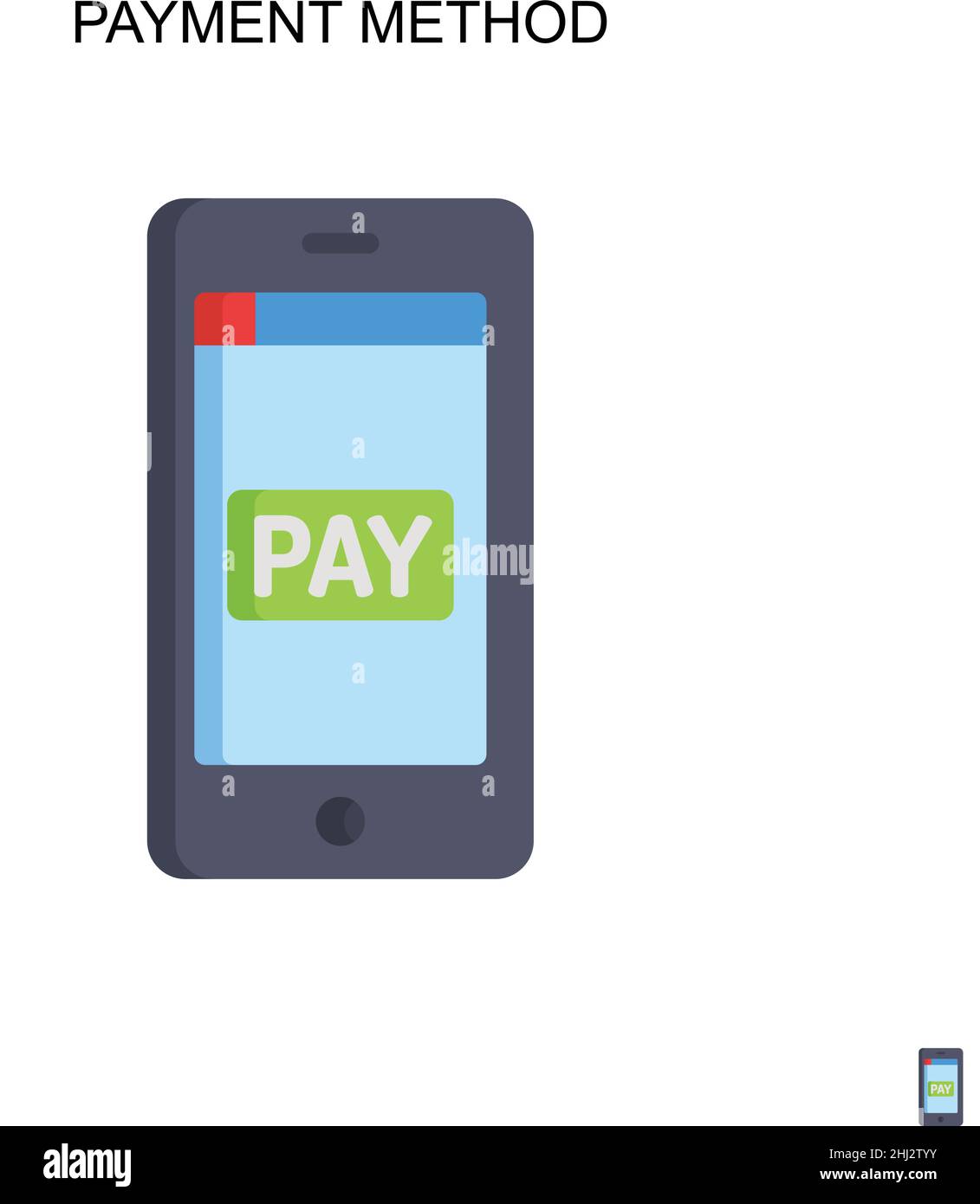 Payment method Simple vector icon. Illustration symbol design template ...