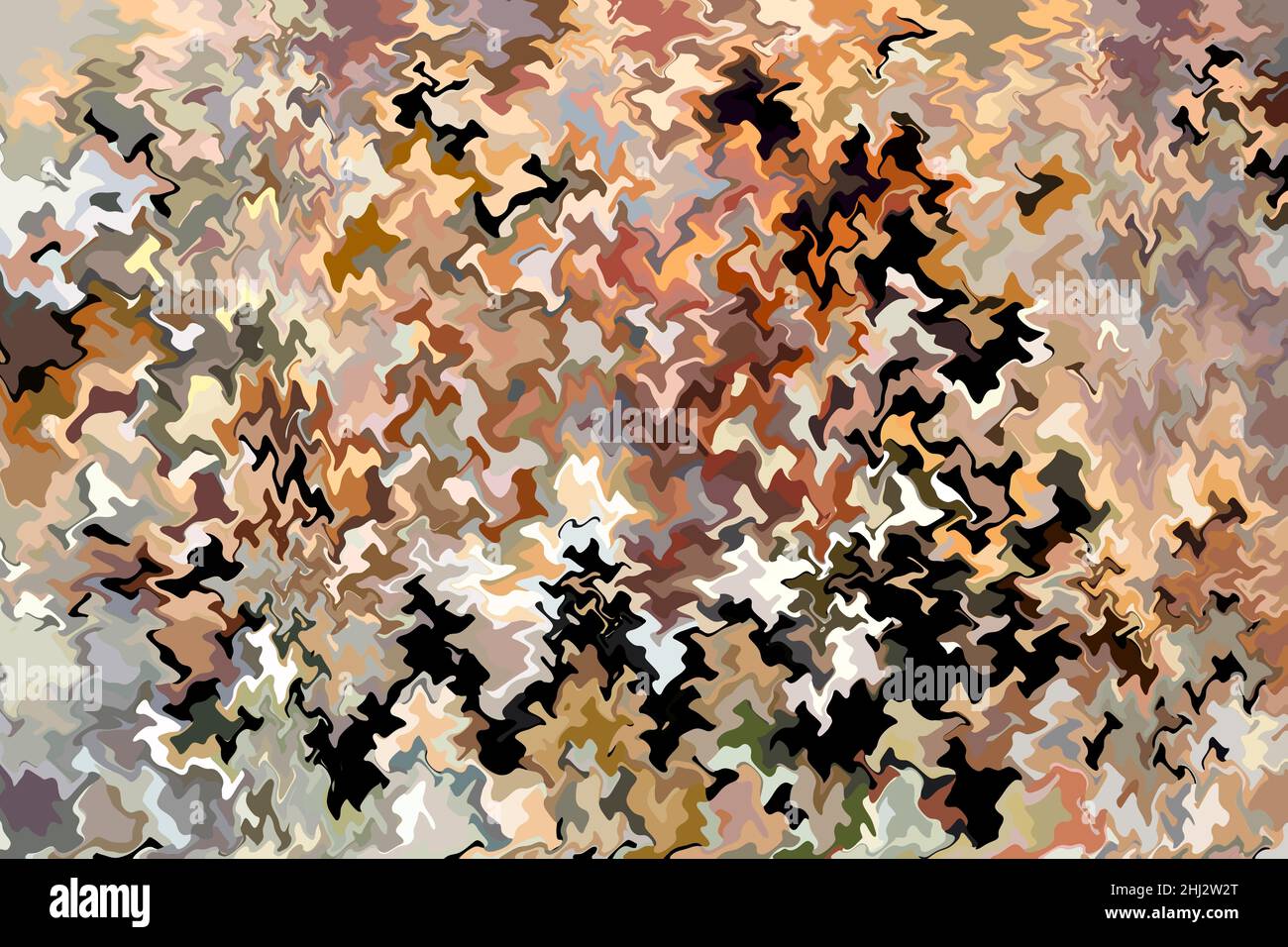 Colour stains, wave pattern, digital art, Canada Stock Photo - Alamy