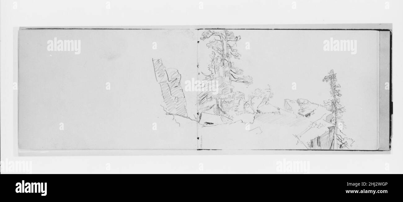 Sketch of Rocky Cliffside (from Sketchbook X) 1885 William Trost ...